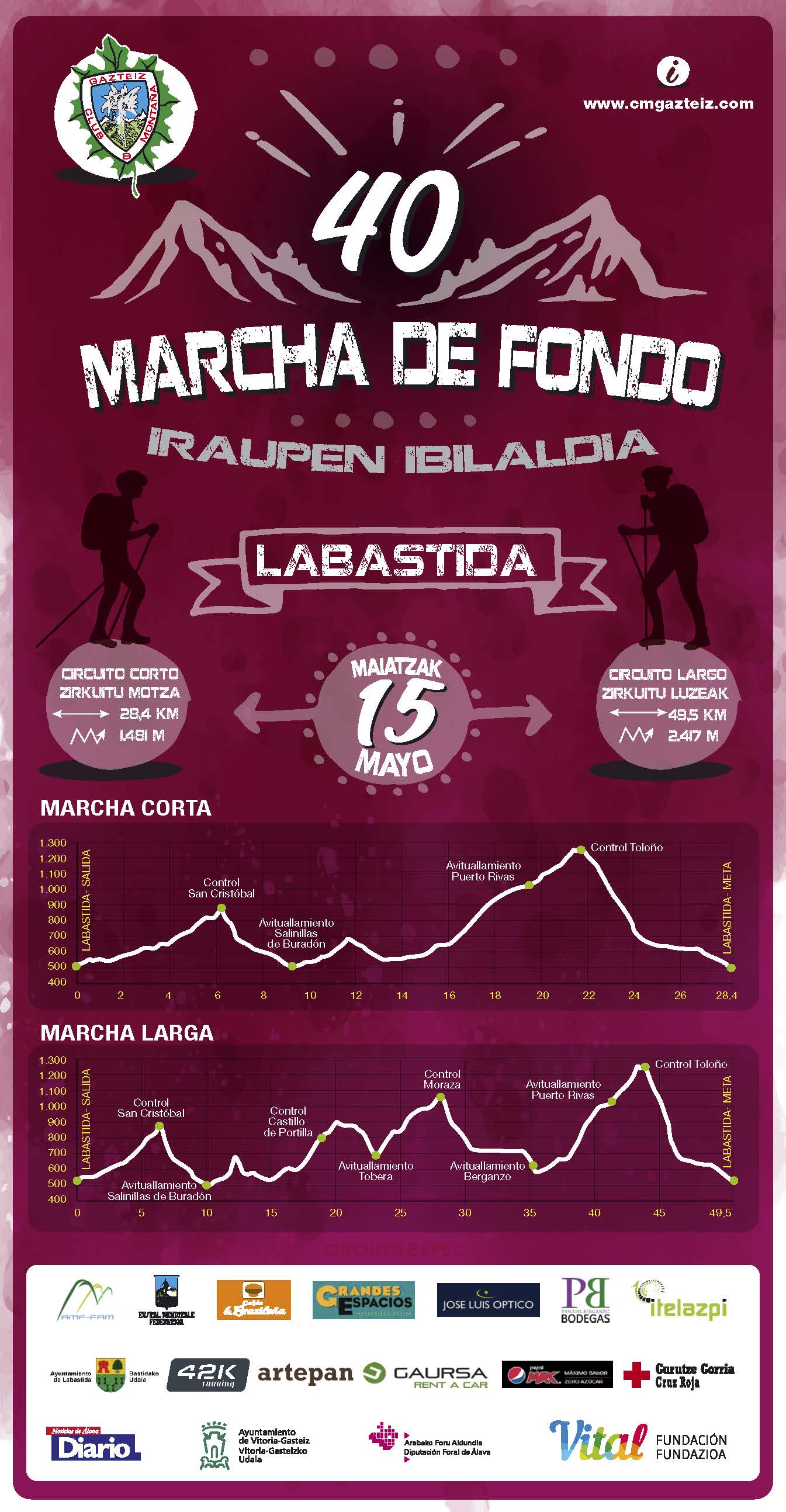 40. MARCHA DE FONDO - CLUB DE MONTAÑA GAZTEIZ - Club de Montaña Gazteiz